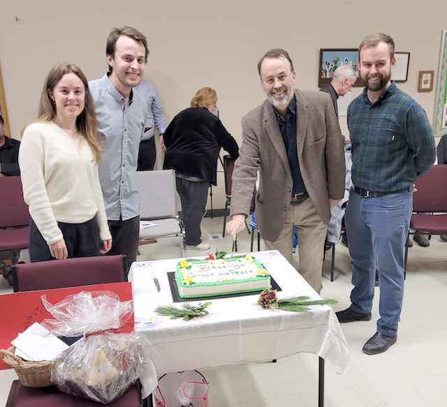 Rev. Peter Mills with his children Laura, Tim and Joel Retirement Party ...